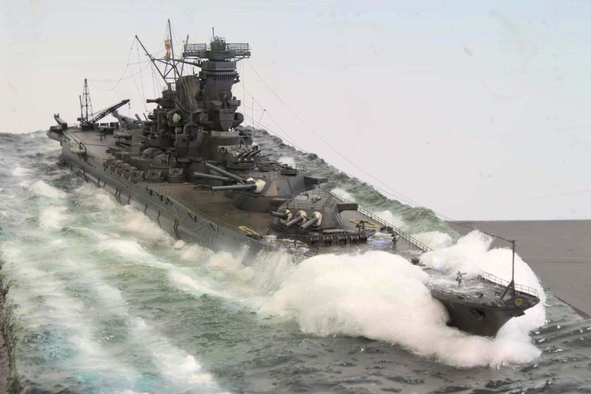 IJN Yamato 1/350 Scale Model | Scale model ships, Model ships, Model ...